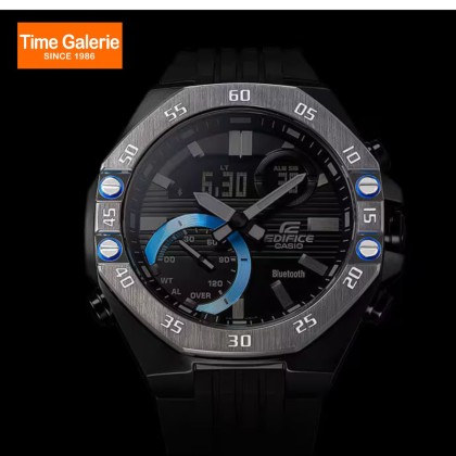 Casio Edifice ECB-10DB-1A9 Smartphone Link Stainless Steel Band Men Digital Analog Watch